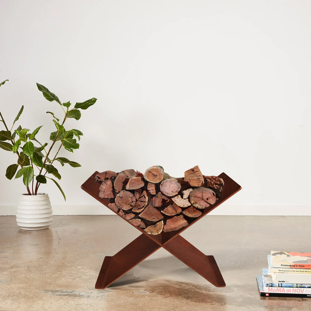 Cross-Stack Firewood Stacker – Metal Trend