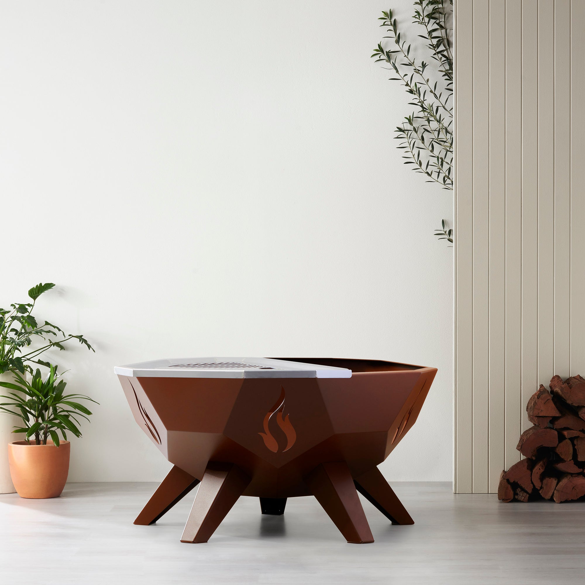 Soccer Ball Fire Pit Grill – Metal Trend