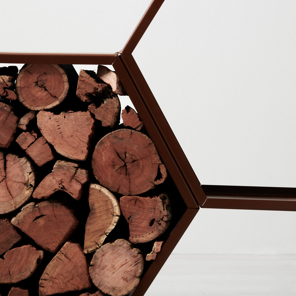 Honeycomb Wood Stacker – Metal Trend